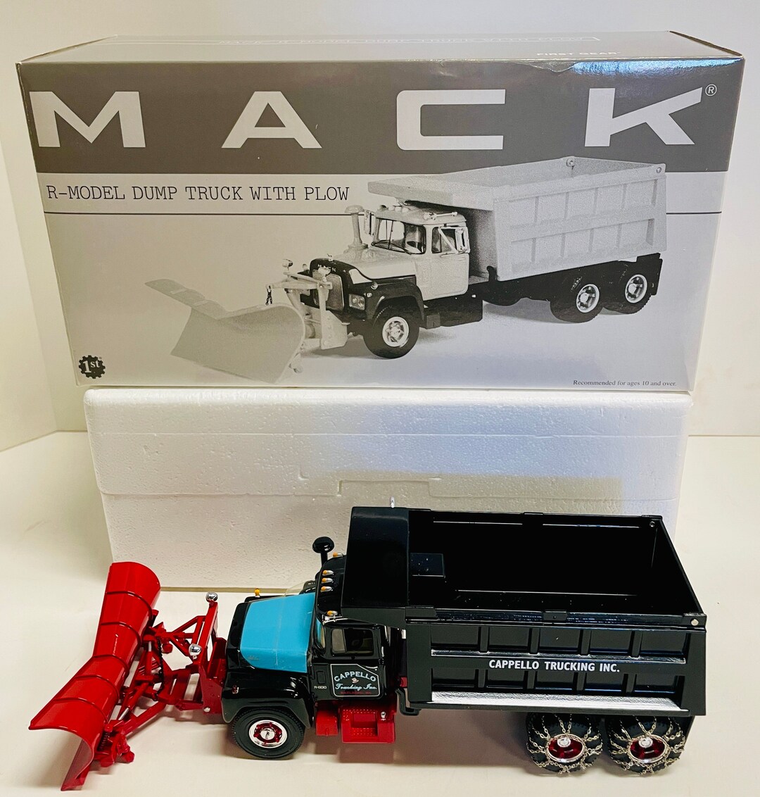 1999 First Gear Mack R-model Dump Truck With Plow Cappello Trucking 19 ...