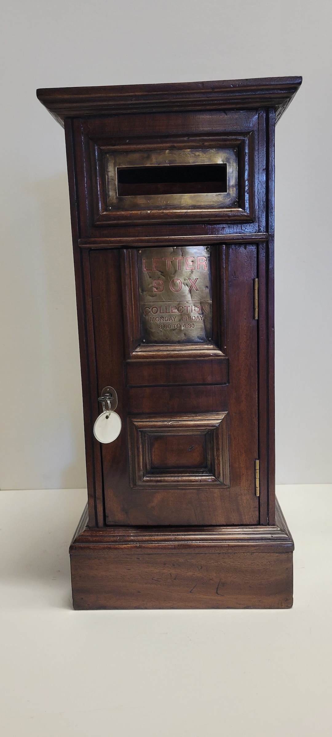 Circa 1860's Antique, English / British Indoor Wood Pillar Letter Mail ...