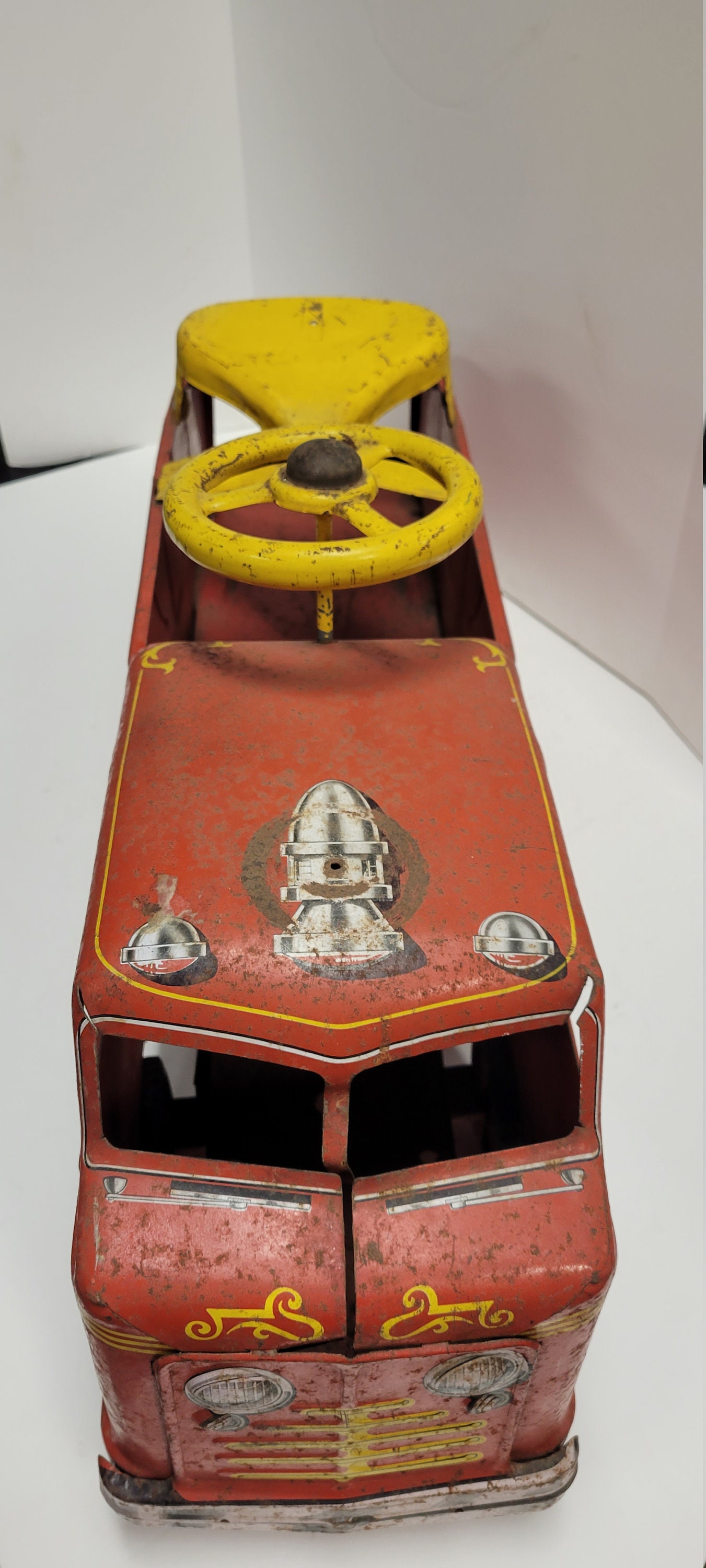 1920's 30's Antique Marx Ride on Fire Truck With - Etsy