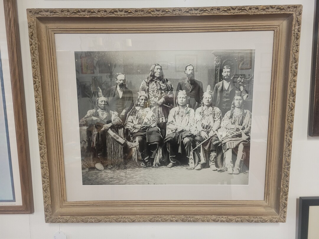 Antique, Charles Milton Bell Portrait, Native American Indian ...