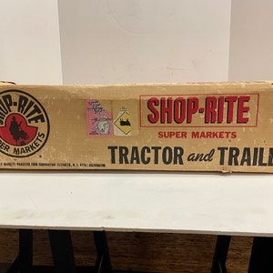 1960's Marx Shoprite Tractor Trailer With Original Box - Etsy