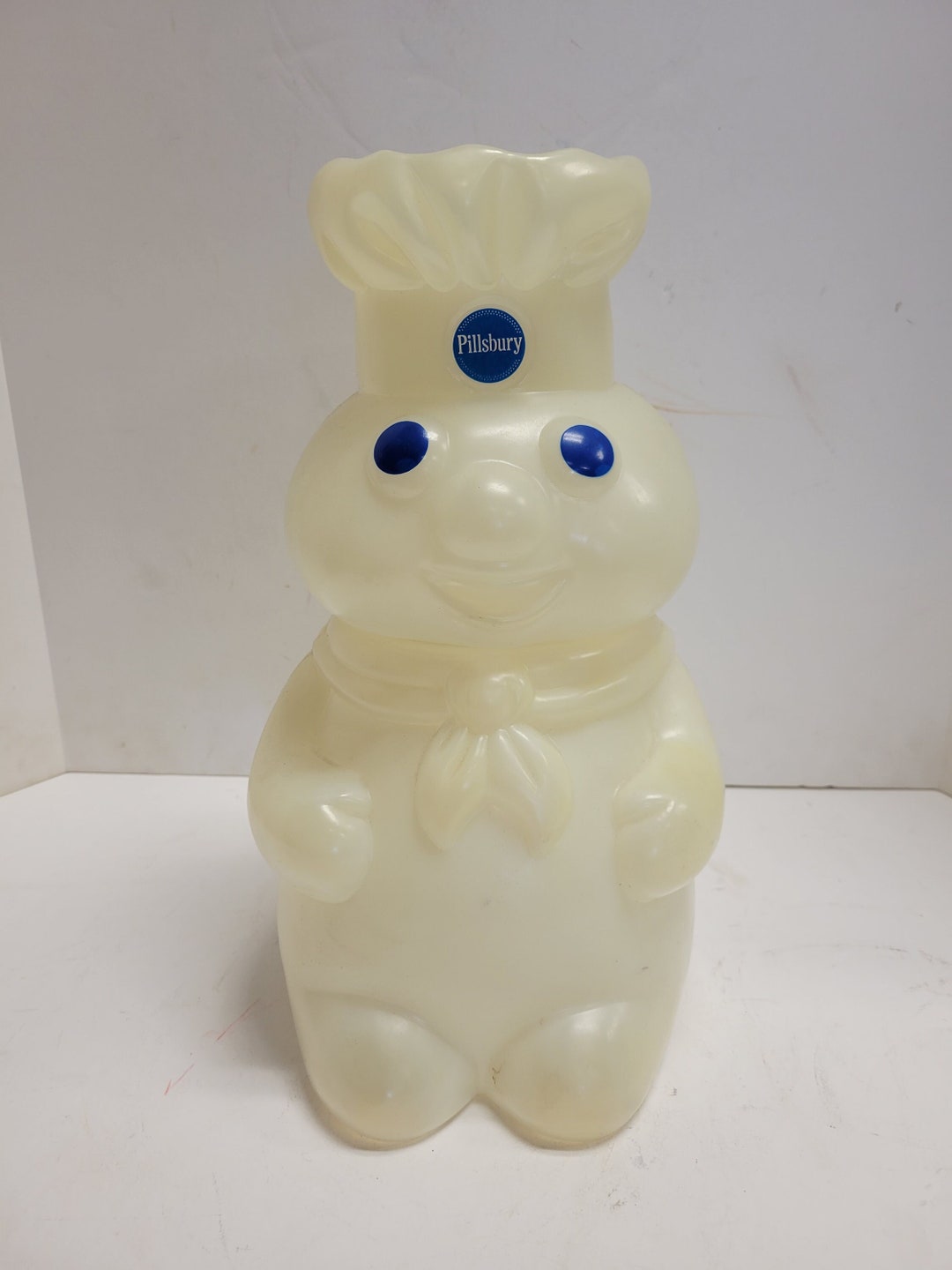 1990's Vintage Pillsbury Doughboy Plastic Cookie Jar With Locking Head ...