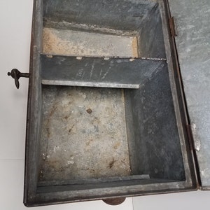 EXTREMELY RARE, Antique, Primitive Metal Excelsior Cooler , Liquid ...