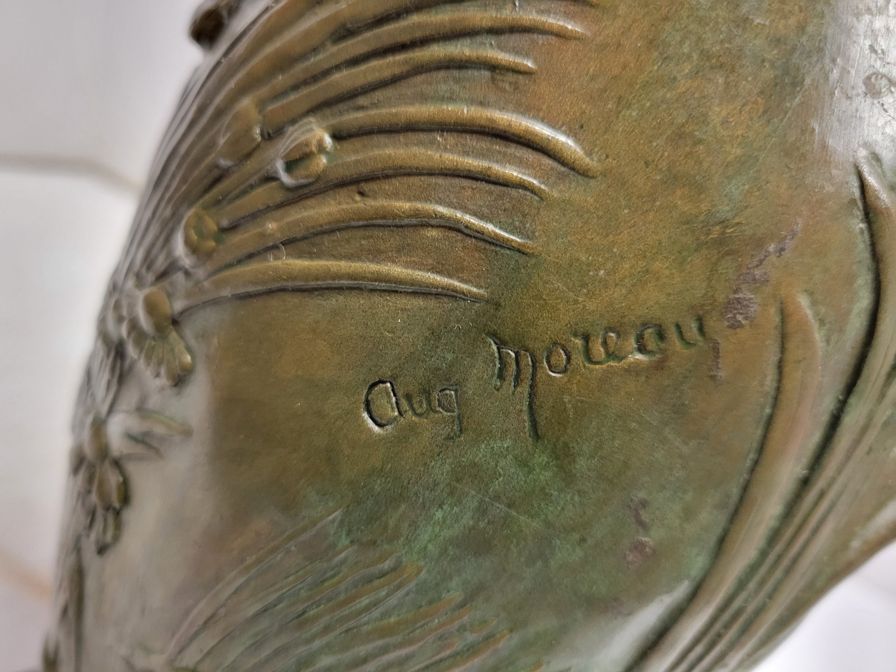 Circa 1890 Amazing Antique Signed Auguste Moreau Art Nouveau - Etsy