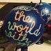 9 Hand Painted Globe With Reverse Lettering - Etsy