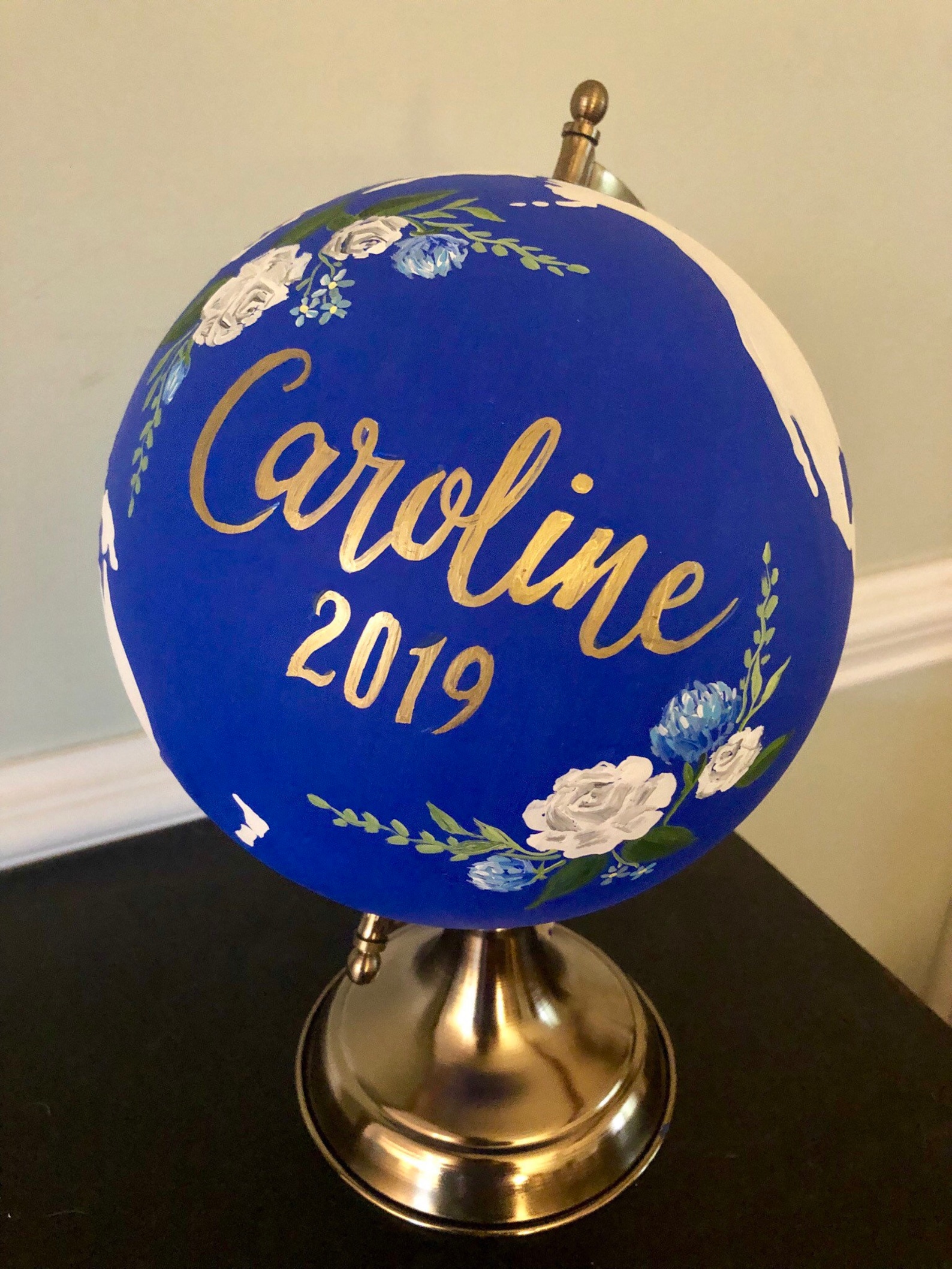 9 Custom Globe in Any Color Combo With Floral Details | Etsy