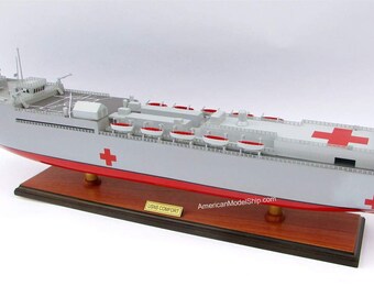 USNS MERCY T-AH 19 Hospital Ship Model 36 Handcrafted | Etsy