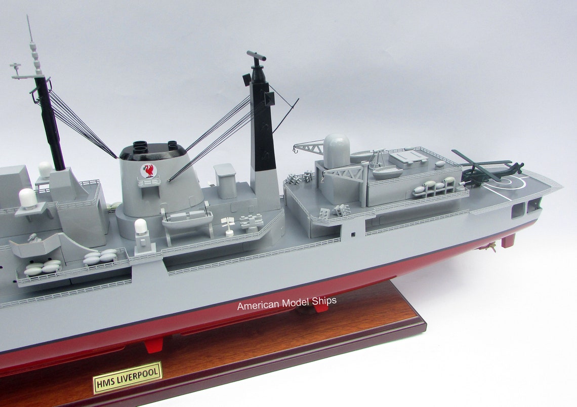 HMS Liverpool (D92) Type 42 Destroyer Battleship Handcrafted Wooden ...