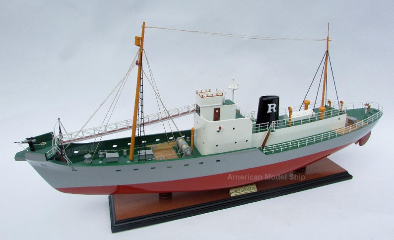WHALE CATCHER Hunting Ship Model 31" Handcrafted Wooden Ready for ...