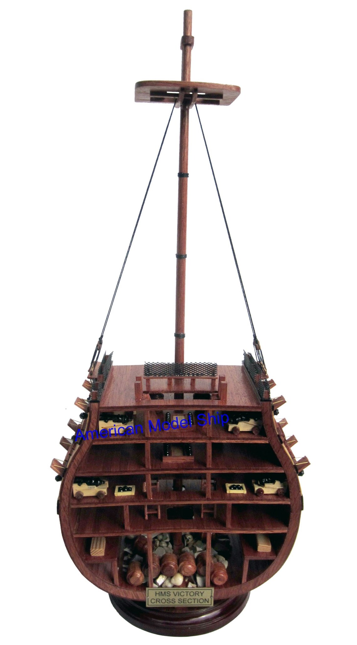 HMS Victory Cross Section Handcrafted Wooden Model Display - Etsy