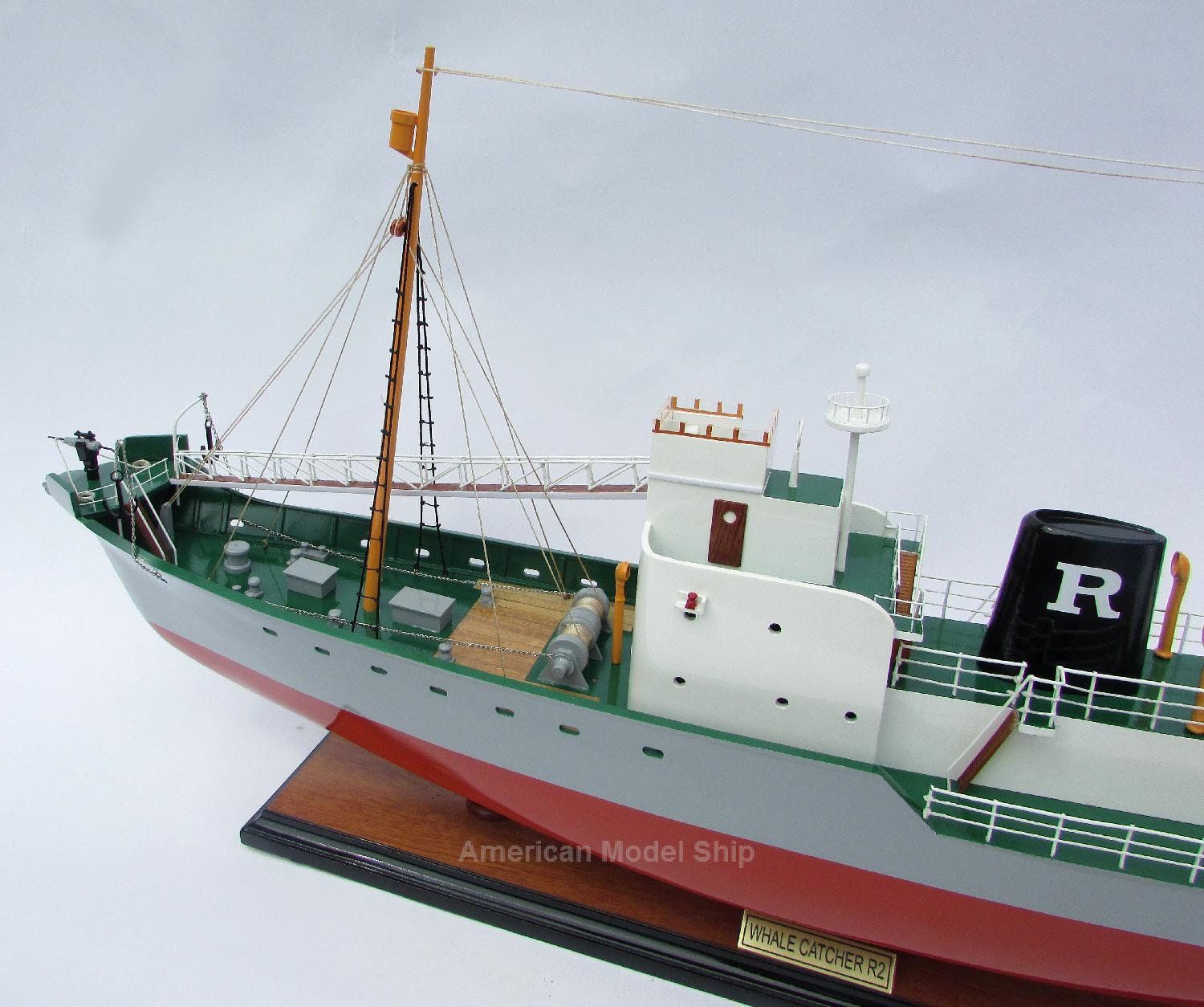 WHALE CATCHER Hunting Ship Model 31" Handcrafted Wooden Ready for ...