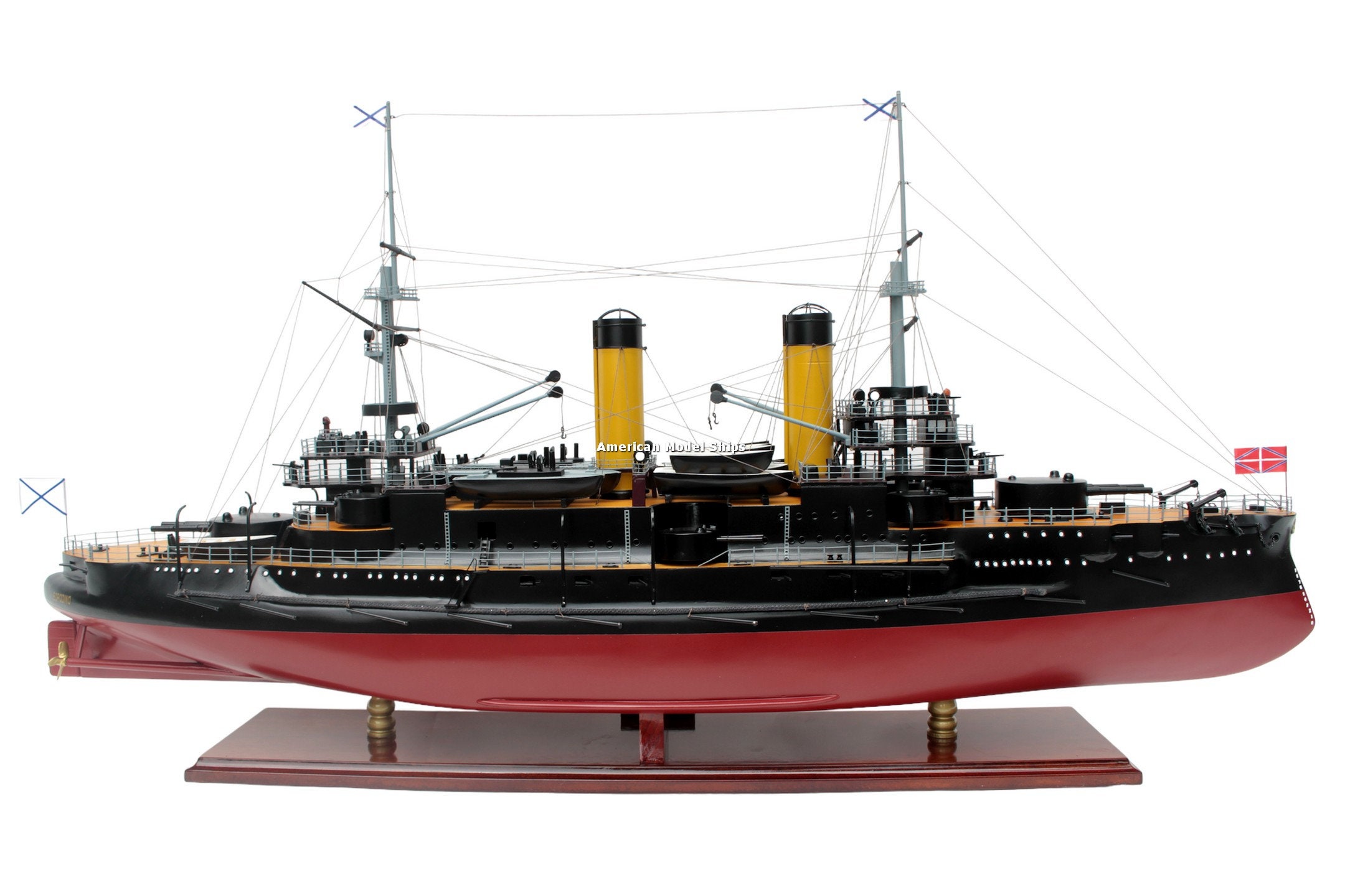 Battleship Borodino - Handcrafted Wooden Ship Model - Etsy