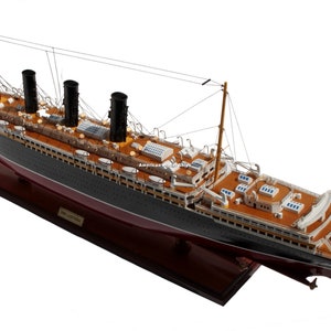 RMS Lusitania Cunard Line Ocean Liner Wooden Ship Model 40" - Etsy