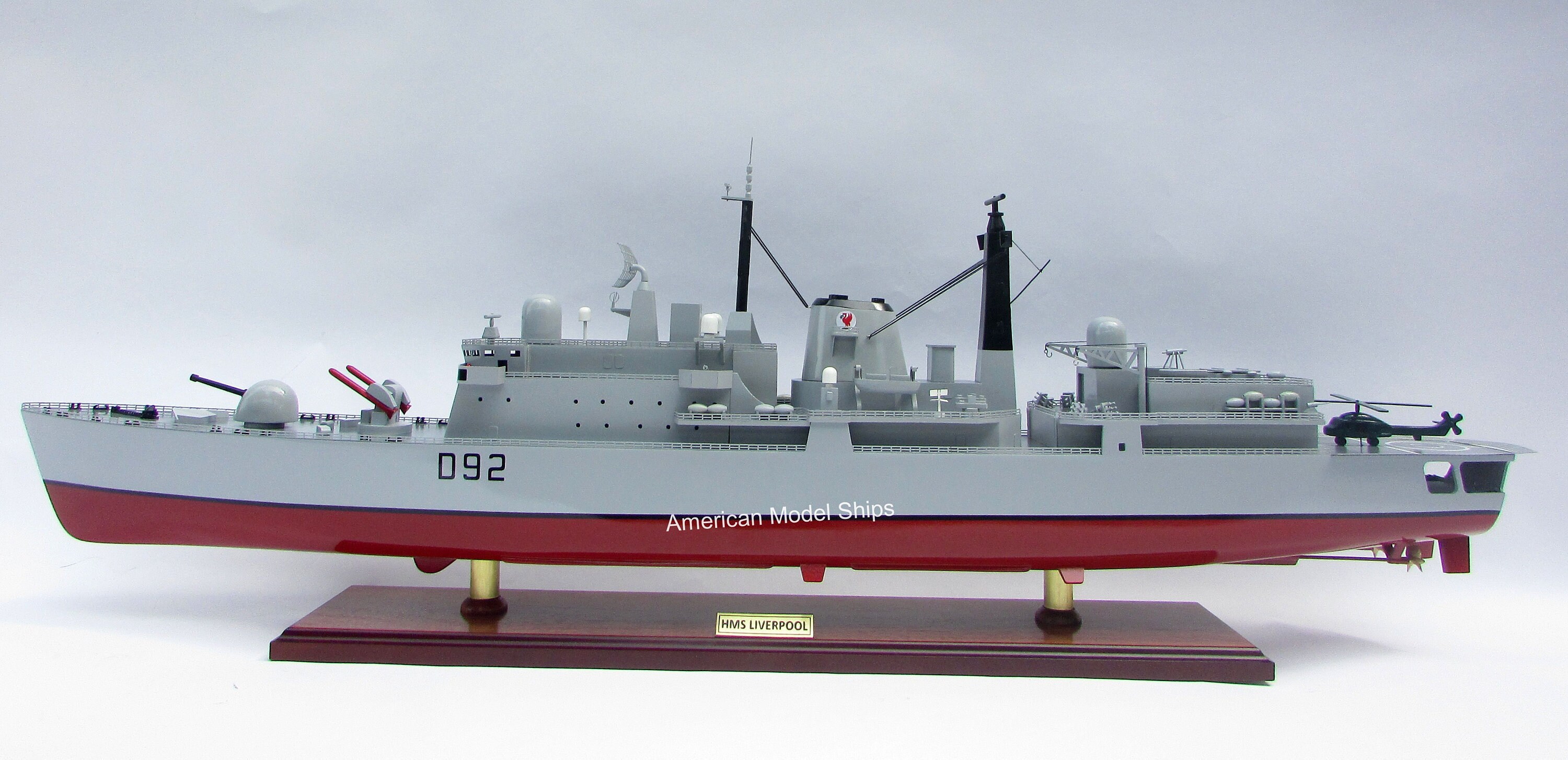 HMS Liverpool (D92) Type 42 Destroyer Battleship Handcrafted Wooden ...