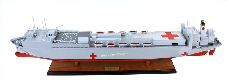 USNS MERCY T-AH 19 Hospital Ship Model 36 Handcrafted - Etsy