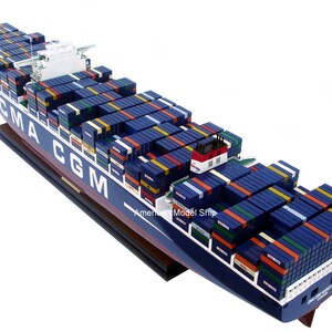 CMA CGM MARCO Polo Container Ship Model Handcrafted Wooden Model Ship ...