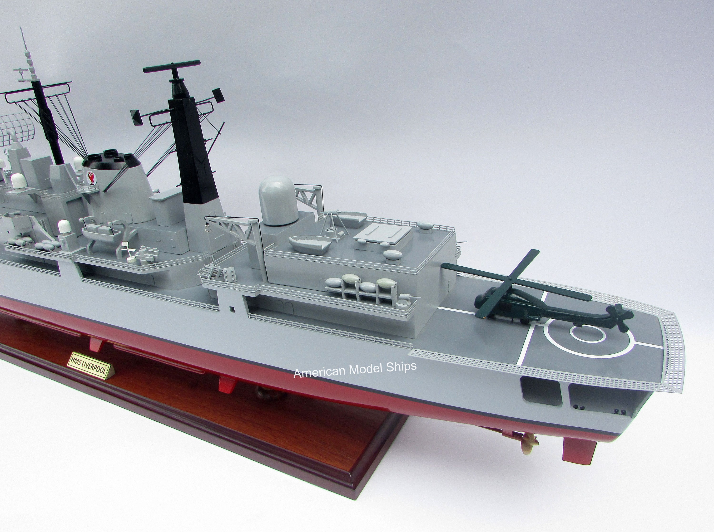 HMS Liverpool (D92) Type 42 Destroyer Battleship Handcrafted Wooden ...