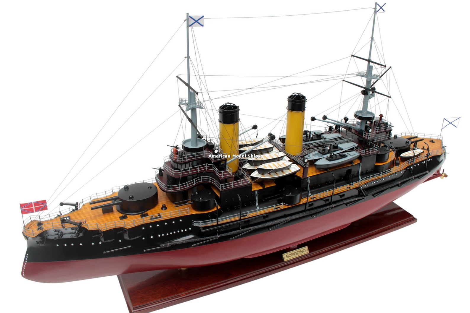 Battleship Borodino - Handcrafted Wooden Ship Model - Etsy