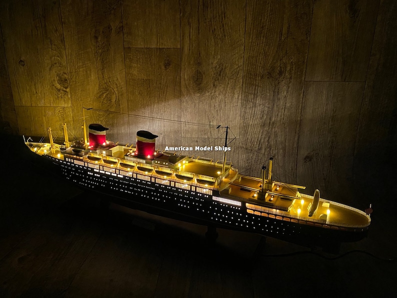 SS America With Lights Museum Quality Wooden Ship Model 34" - Etsy