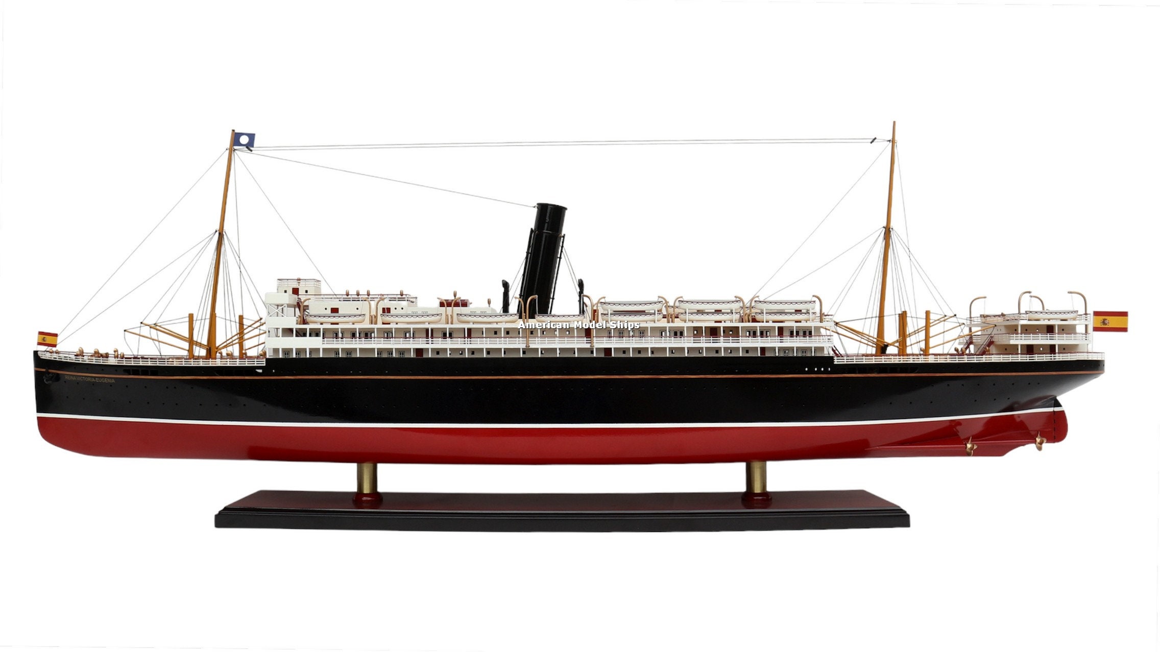 SS Reina Victoria-eugenia Ocean Liner Wooden Ship Model 40 - Etsy