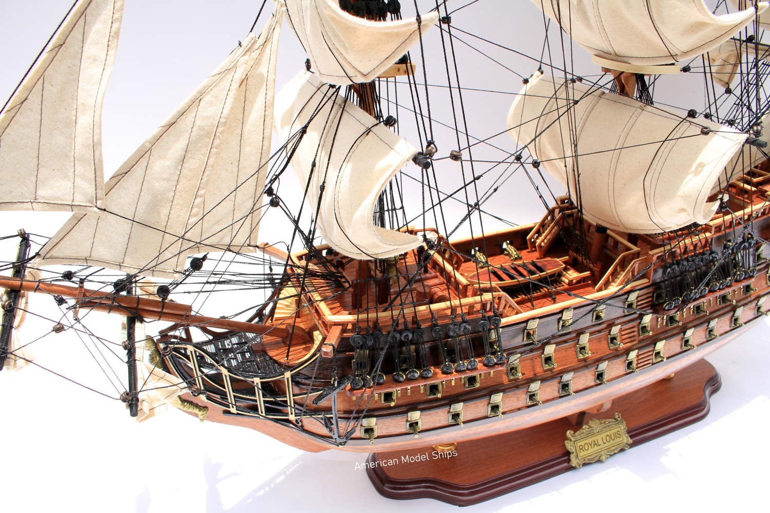 Royal Louis 1779 Museum Quality Tall Ship Model 35 Handcrafted Wooden ...