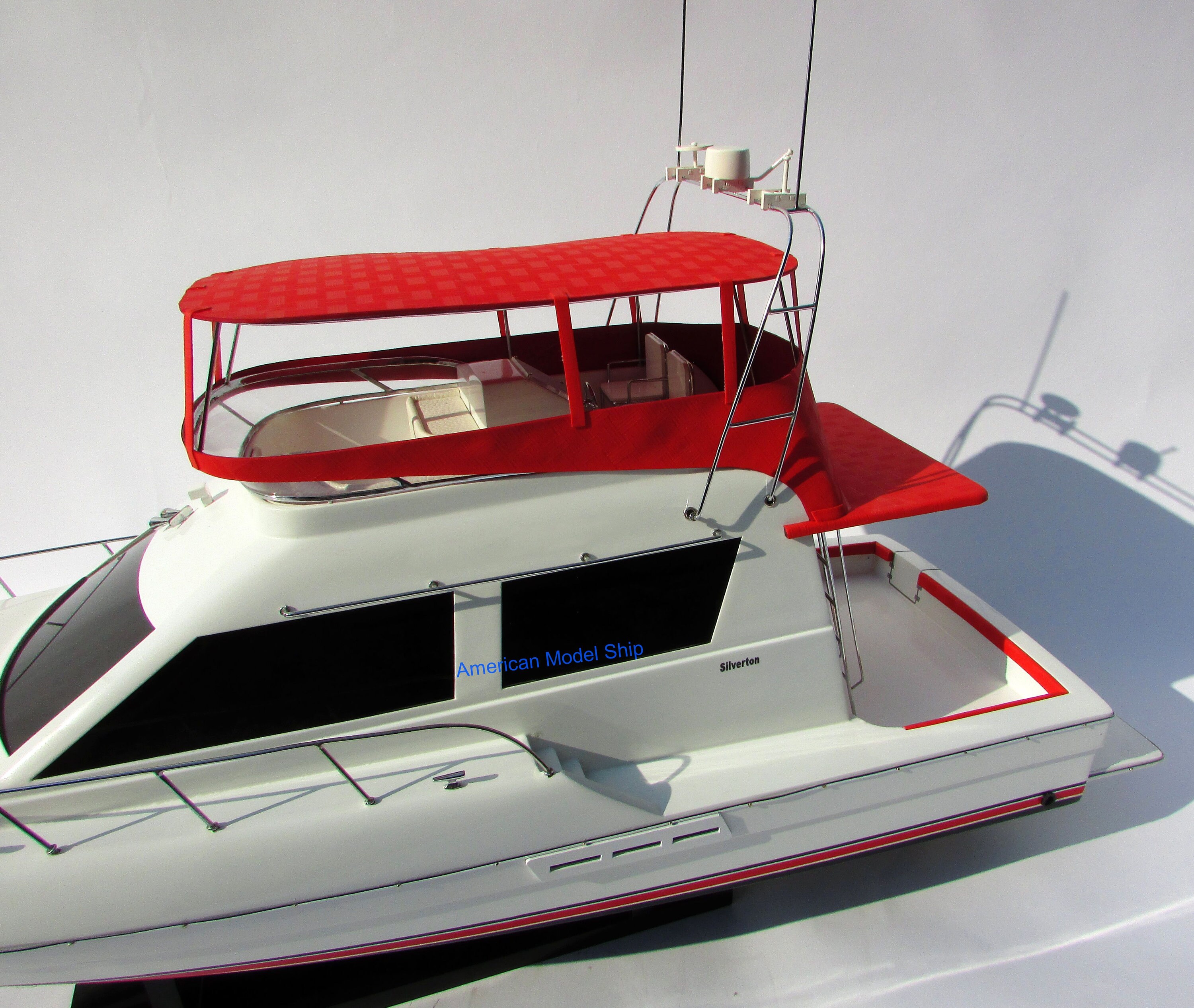 Silverton 42 Convertible Model Yachts Handcrafted Wooden Boat Model - Etsy