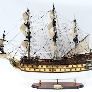 HMS Prince Historic Ship Model 35 Museum Quality Handcrafted Wooden ...