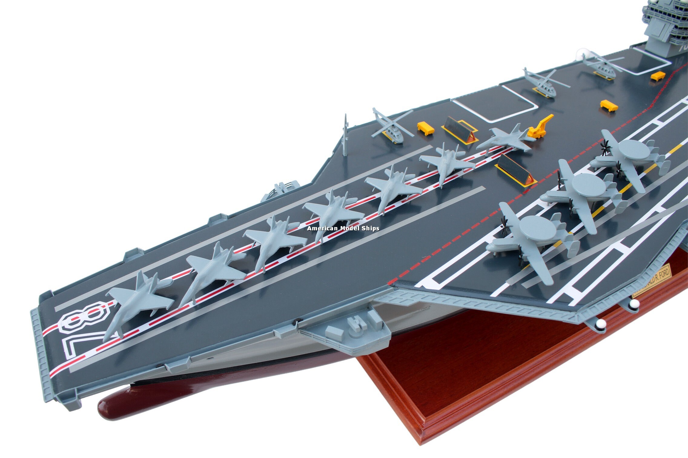 USS Gerald R. Ford CVN 78 Aircraft Carrier Handcrafted Model Scale 1/ ...