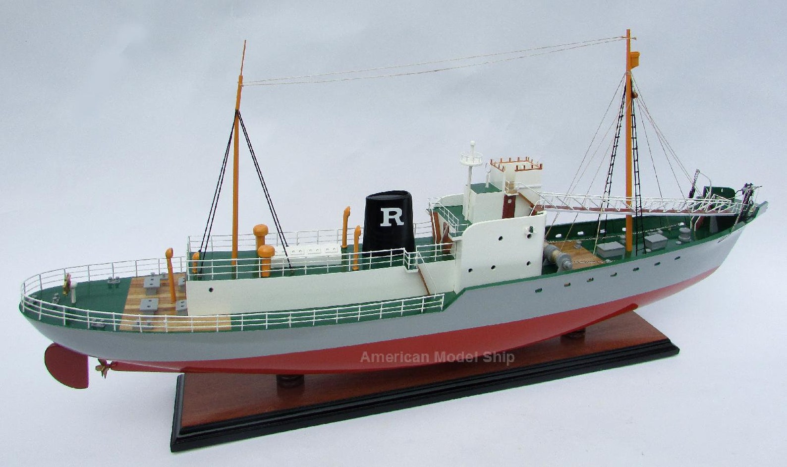 WHALE CATCHER Hunting Ship Model 31" Handcrafted Wooden Ready for ...