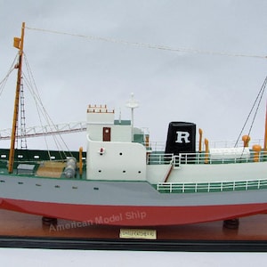 WHALE CATCHER Hunting Ship Model 31" Handcrafted Wooden Ready for ...