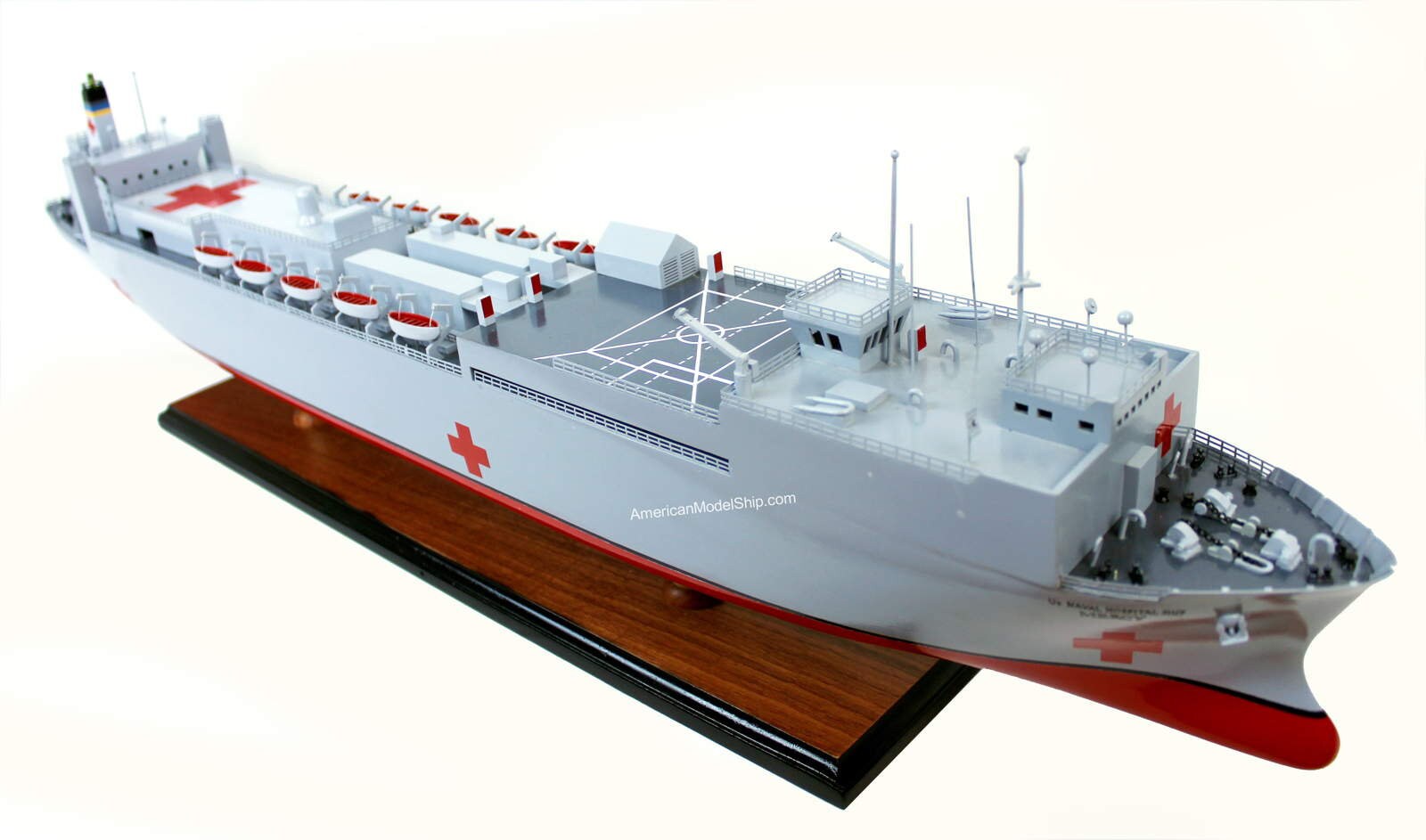 USNS MERCY T-AH 19 Hospital Ship Model 36 Handcrafted - Etsy