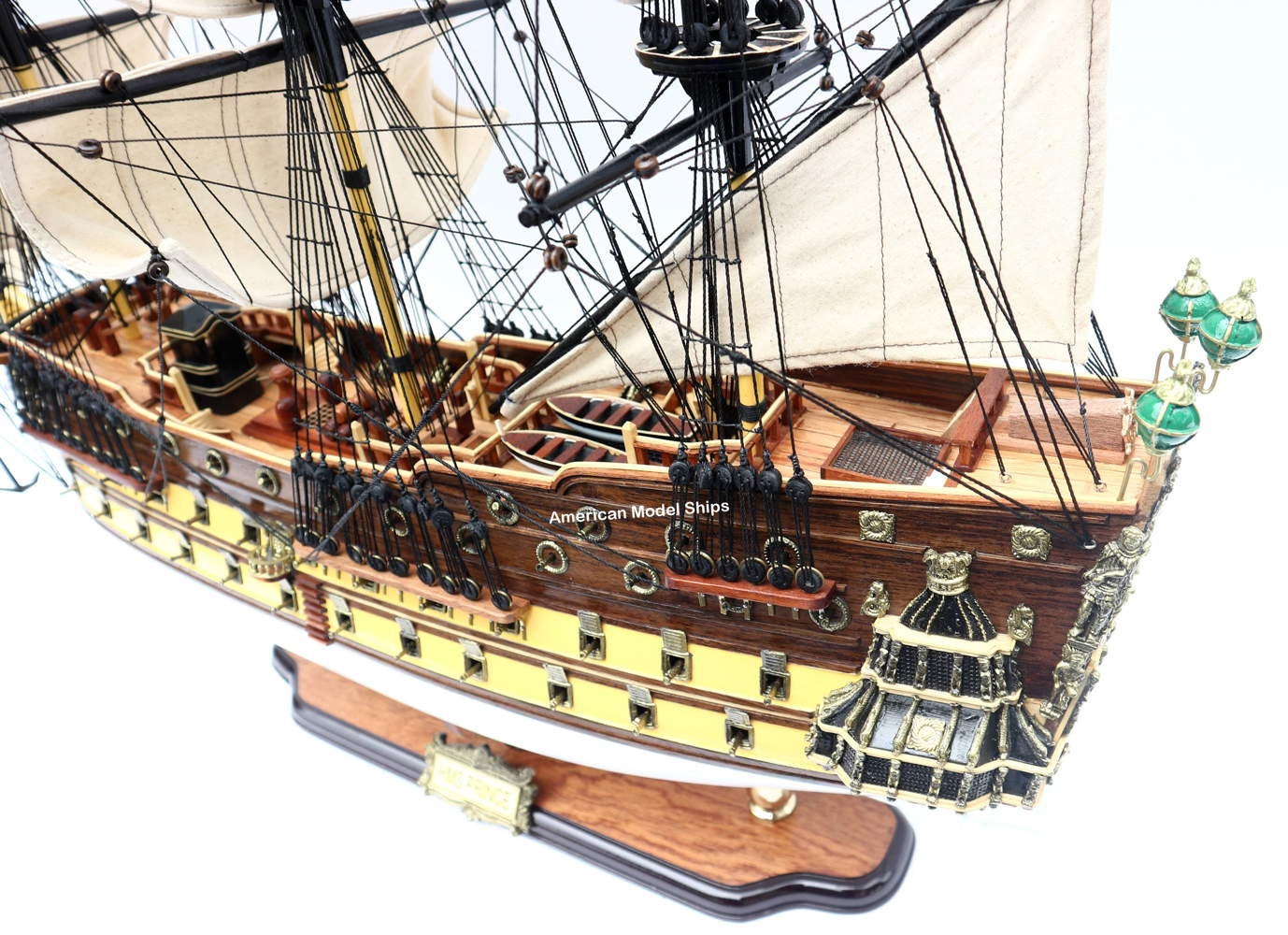 HMS Prince Historic Ship Model 35 Museum Quality Handcrafted Wooden ...