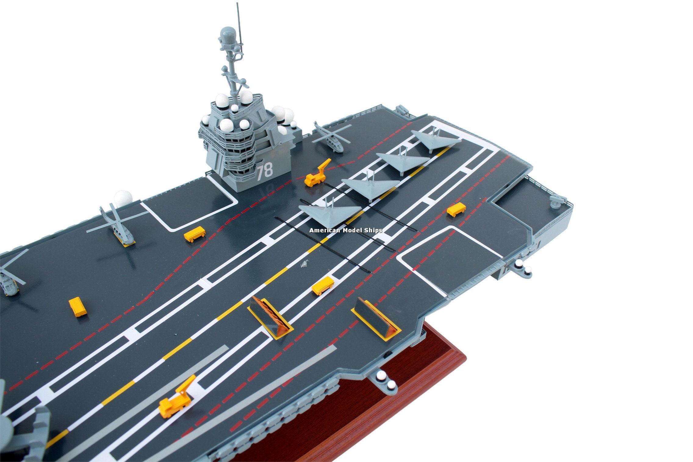 USS Gerald R. Ford CVN 78 Aircraft Carrier Handcrafted Model Scale 1/ ...
