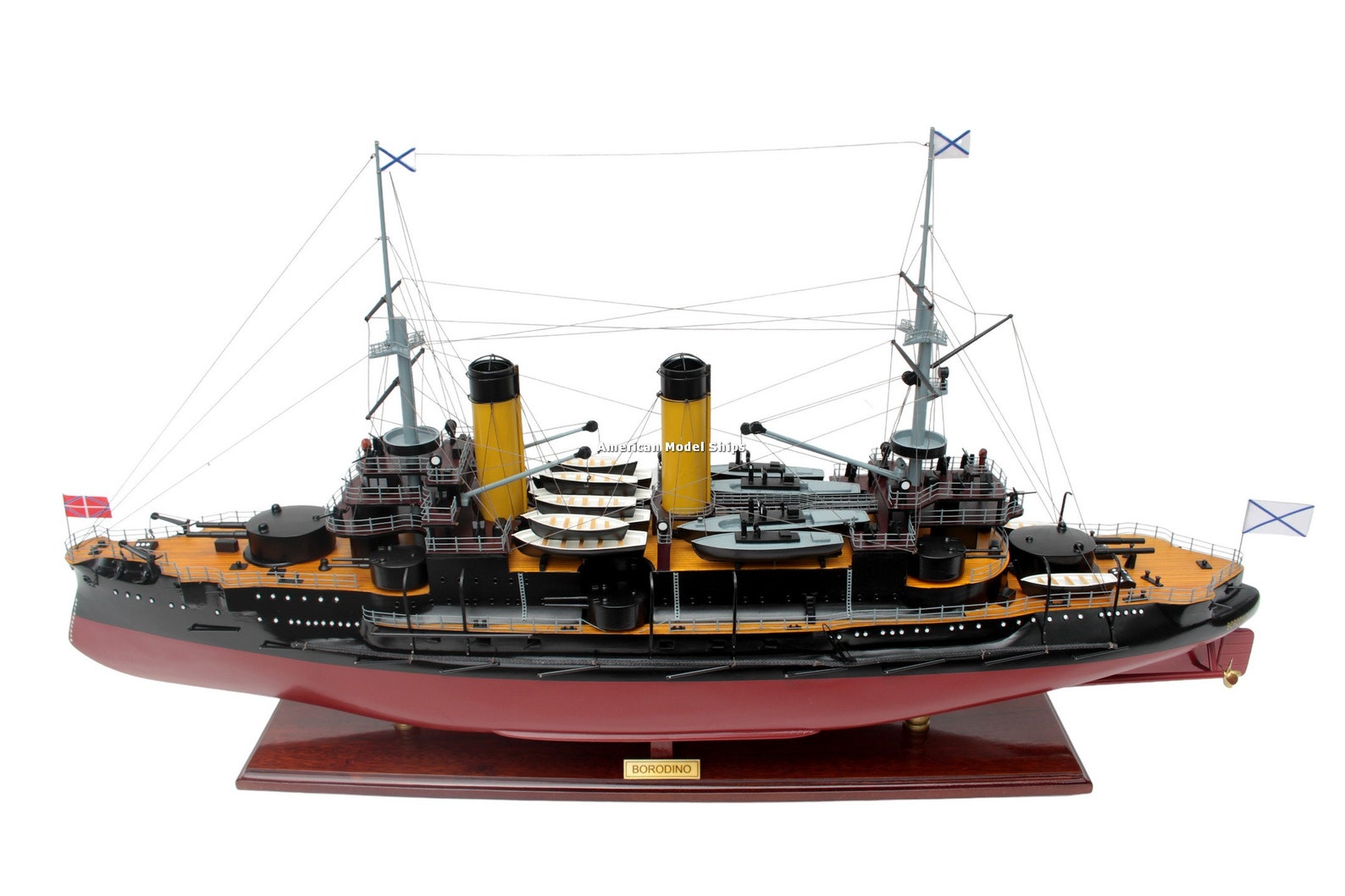 Battleship Borodino - Handcrafted Wooden Ship Model - Etsy