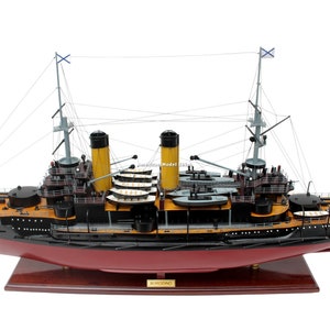 Battleship Borodino - Handcrafted Wooden Ship Model - Etsy