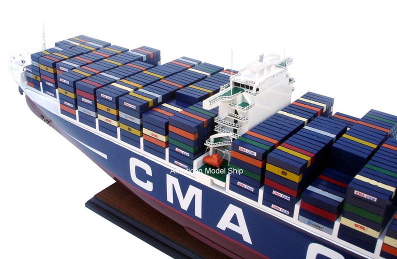 CMA CGM MARCO Polo Container Ship Model Handcrafted Wooden Model Ship ...