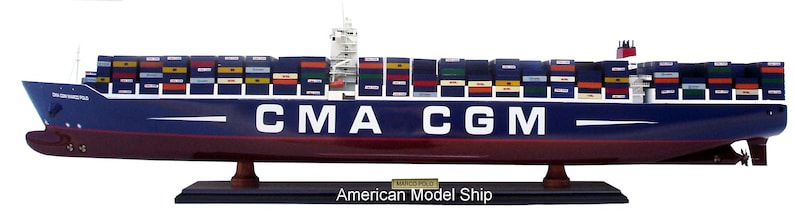 CMA CGM MARCO Polo Container Ship Model Handcrafted Wooden Model Ship ...