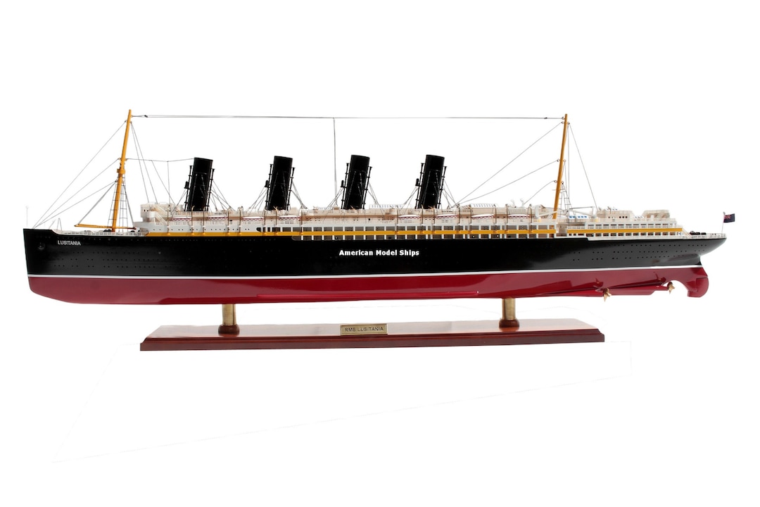 RMS Lusitania Cunard Line Ocean Liner Wooden Ship Model 40" - Etsy