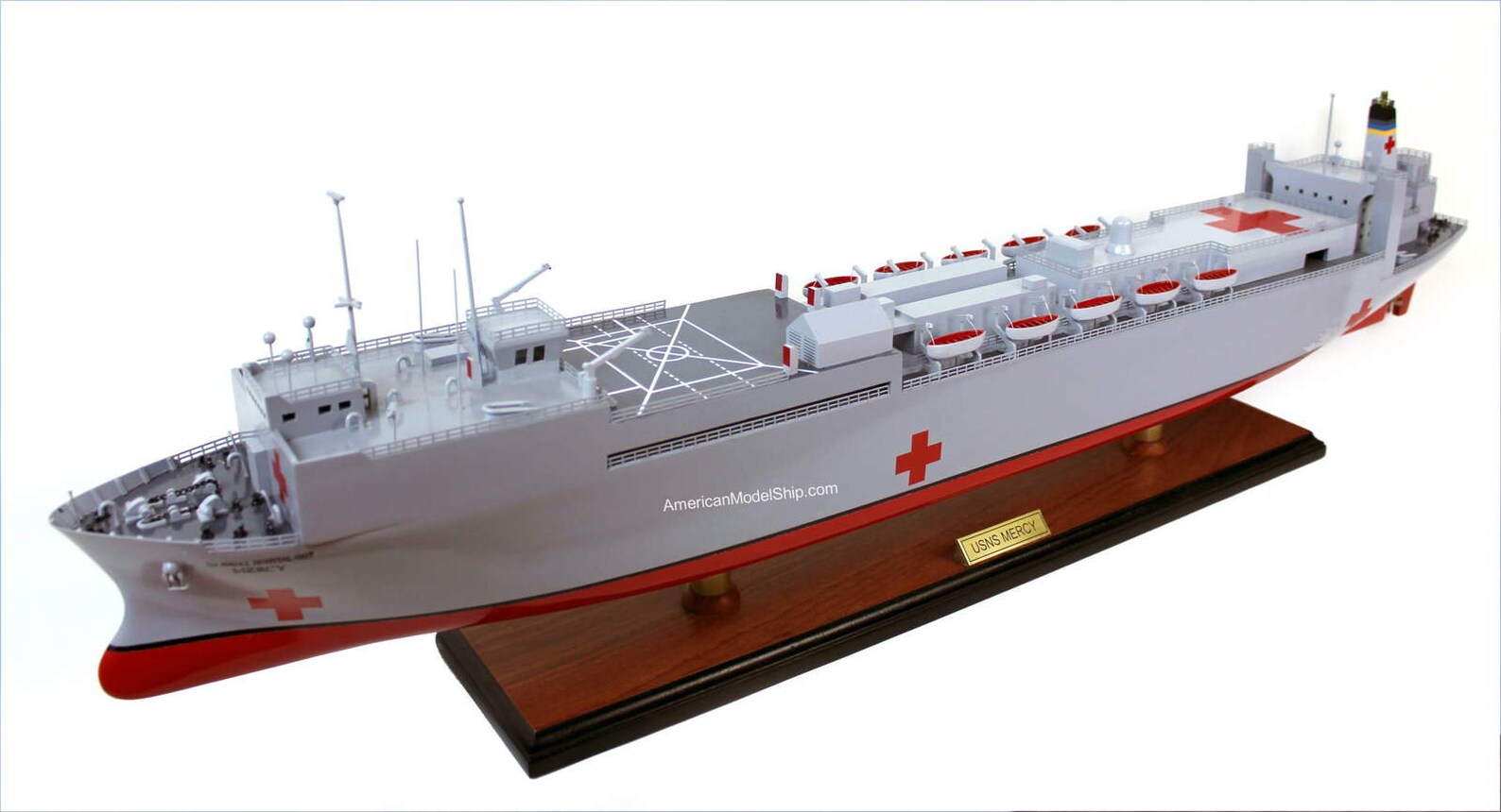 USNS MERCY T-AH 19 Hospital Ship Model 36 Handcrafted - Etsy