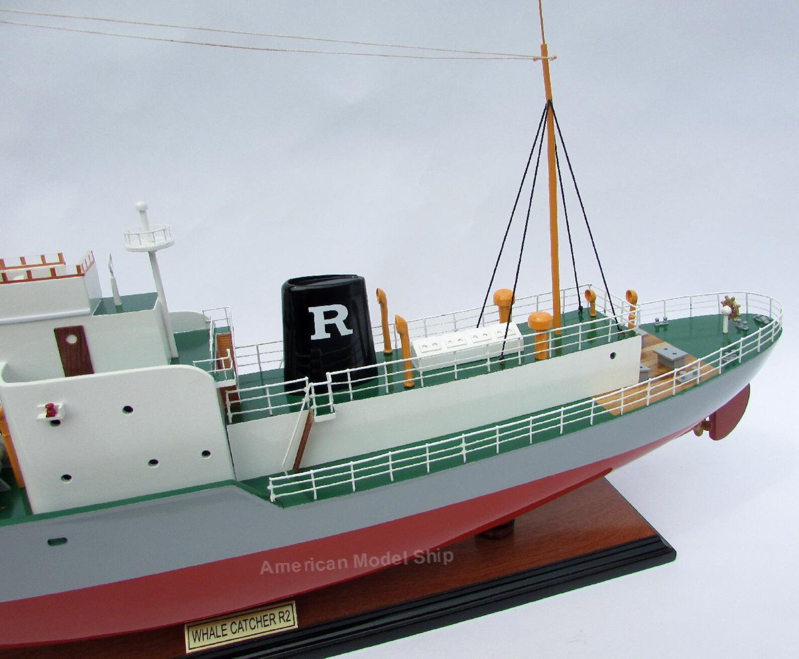 WHALE CATCHER Hunting Ship Model 31" Handcrafted Wooden Ready for ...