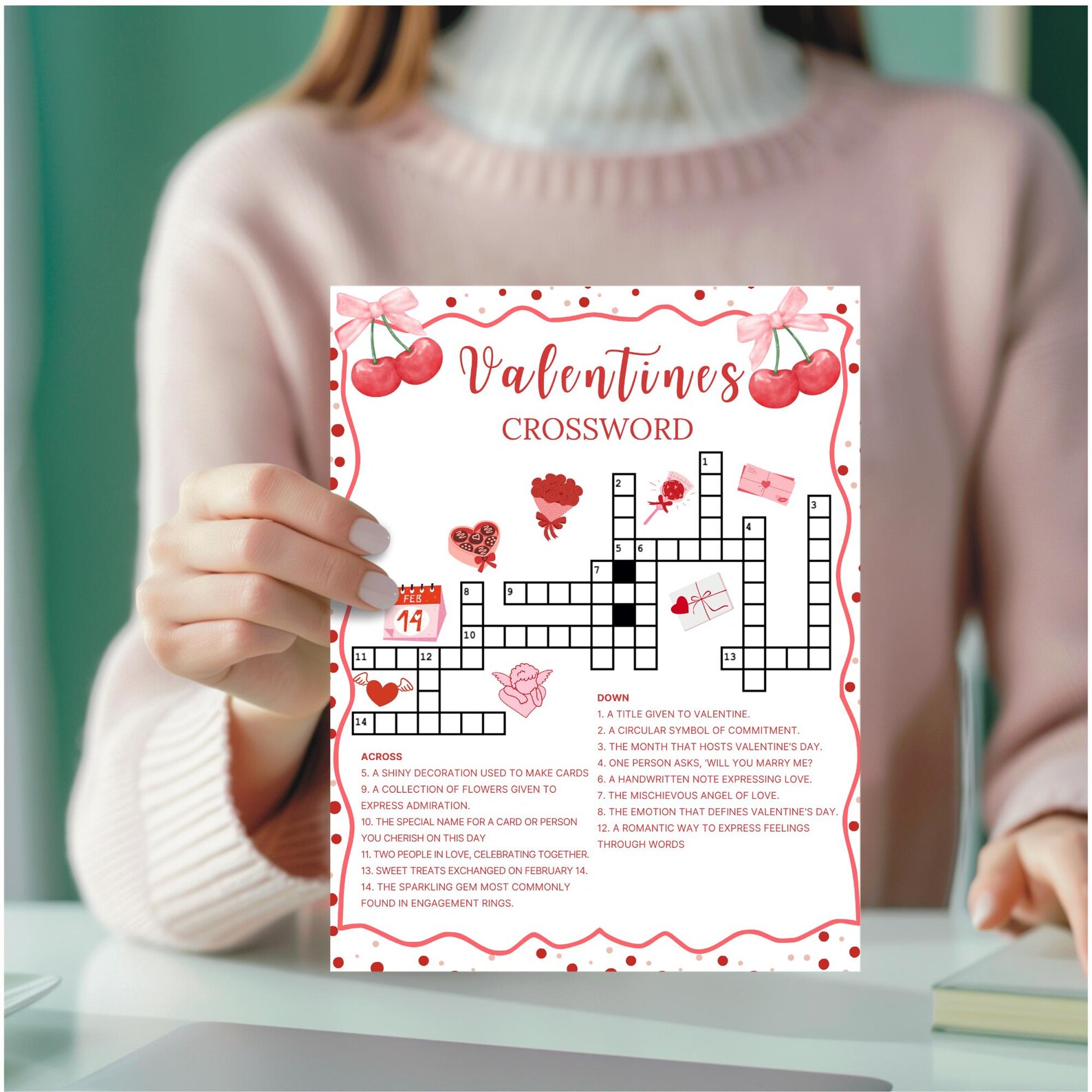 Valentines Day Crossword Puzzle, Valentines Day Games Adults ...