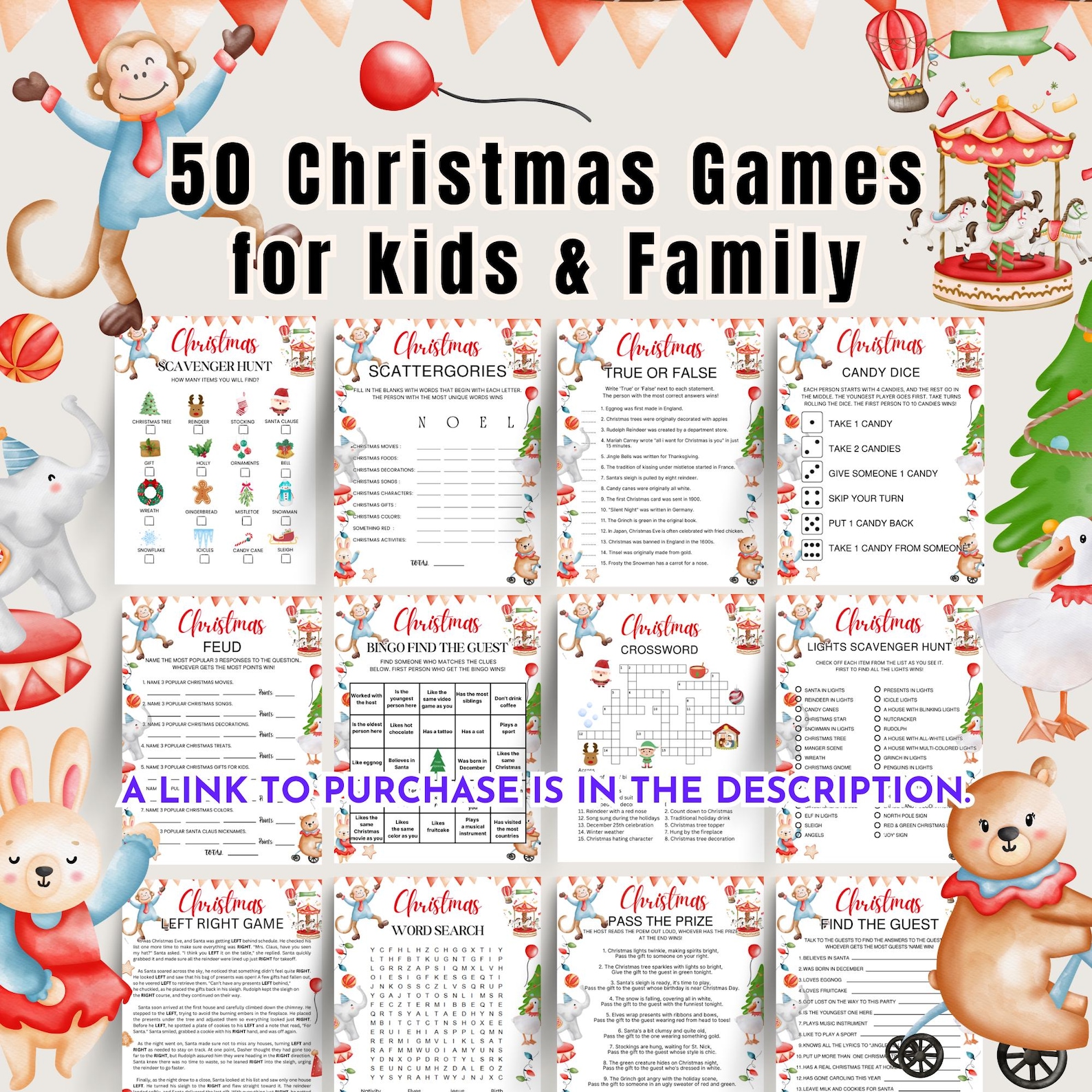 Christmas Plate on Head Game, Fun Christmas Games Groups, Adults Christmas Games, Family ...