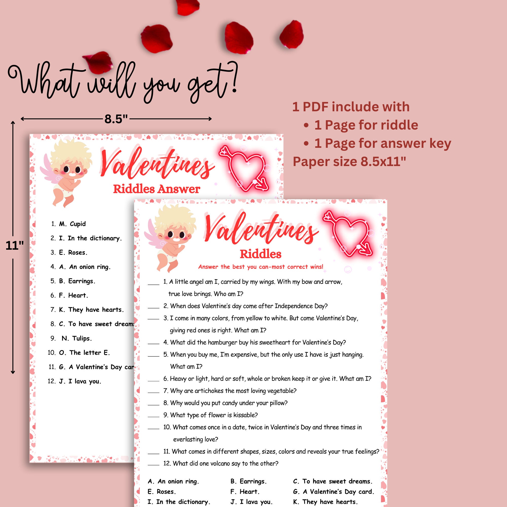 Valentines Day Riddle Game, Valentine Riddles With Answer, Valentines ...