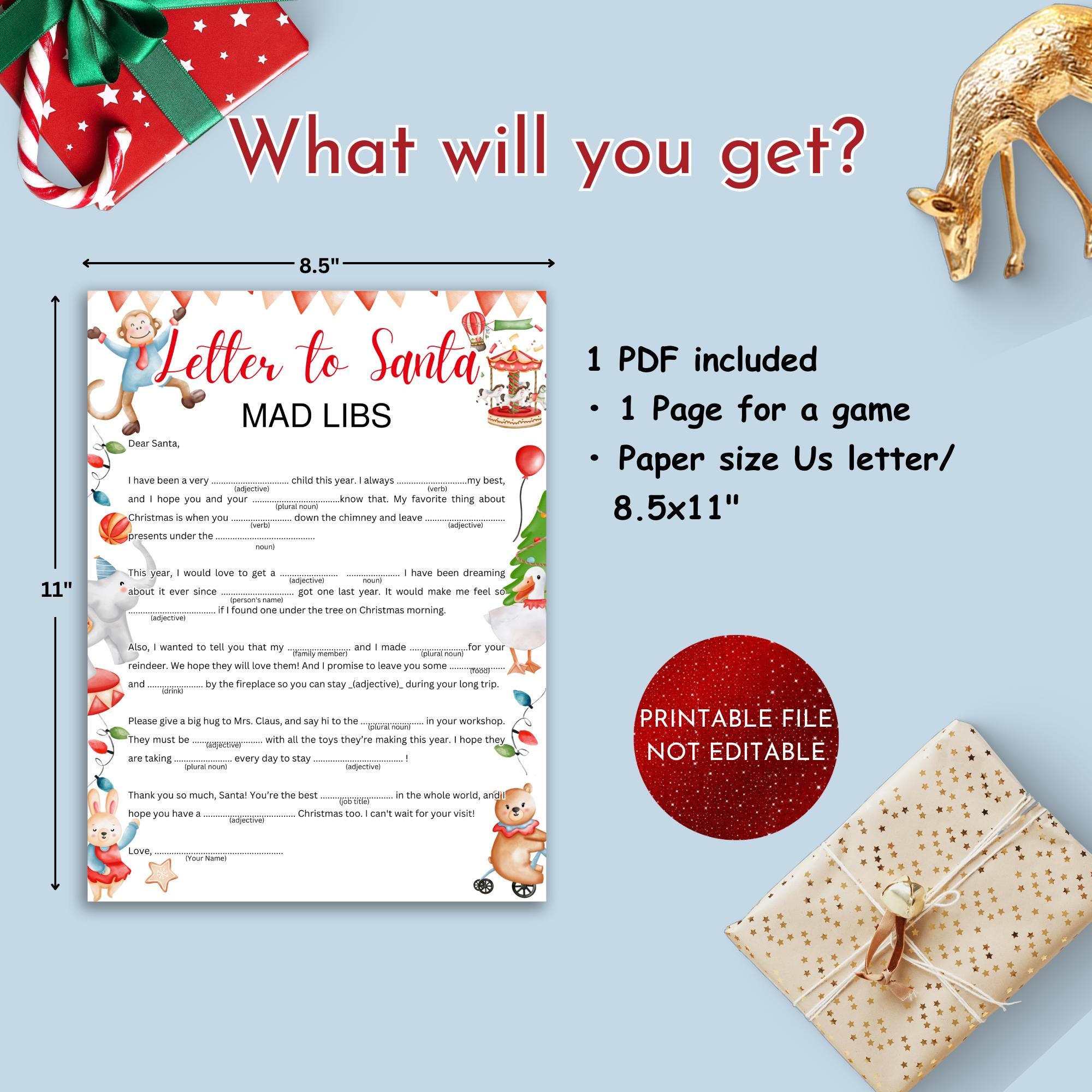 Christmas Letter to Santa Game, Fun Christmas Games Groups, Adults ...