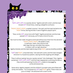 Pass the Pumpkin Game, Printable Halloween Game, Halloween Left Right ...