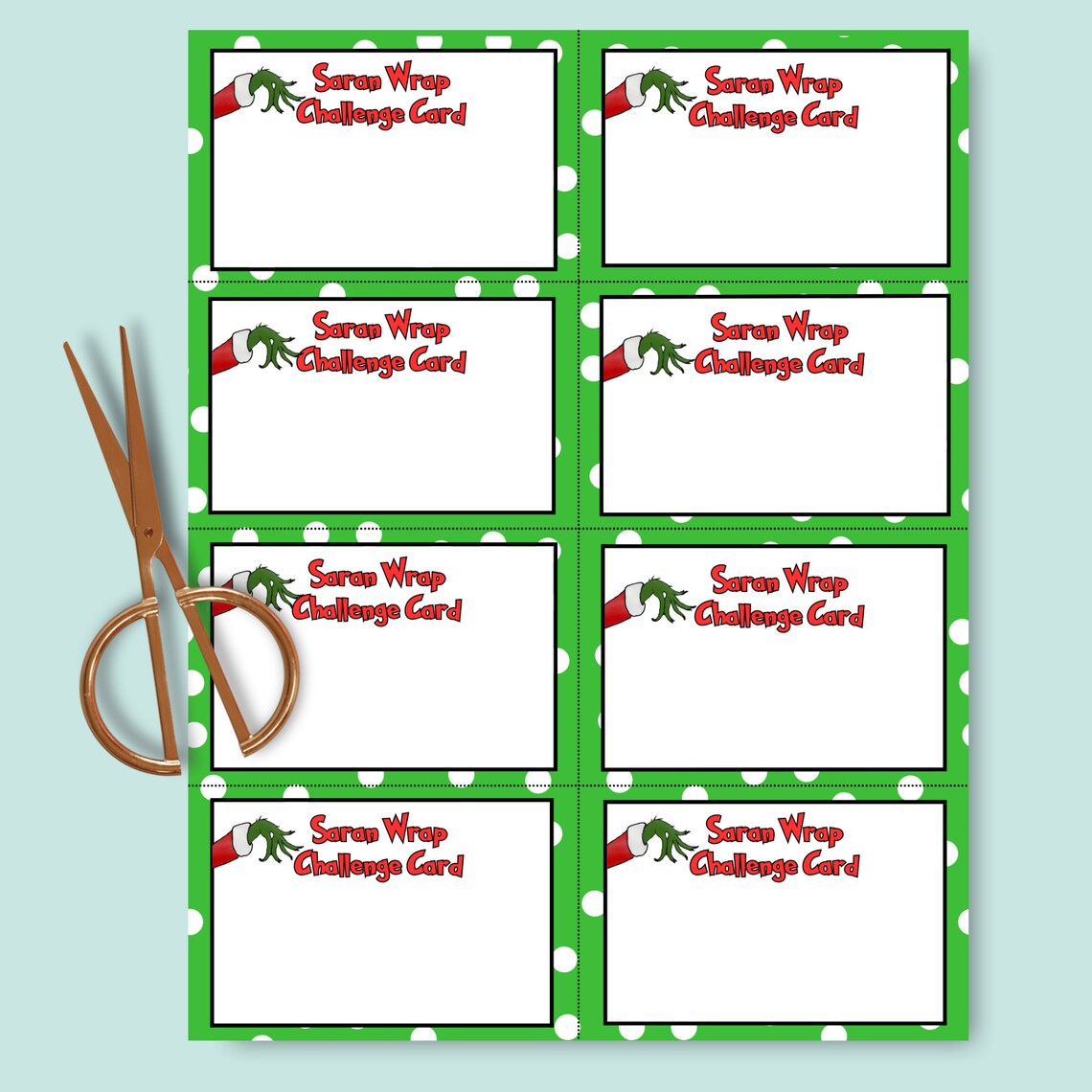 Saran Wrap Game, Saran Wrap Ball Game Rules & Coal Cards, Printable ...