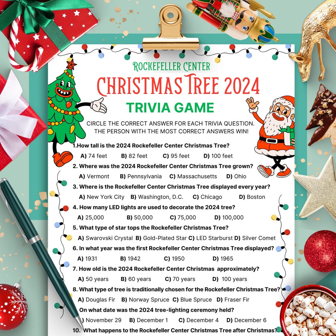 Christmas Trivia Game, Holiday Trivia, Christmas Games Adults Groups ...
