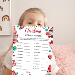 Christmas Word Scramble Games, Christmas Trivia With Answers, Printable ...