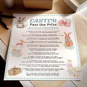 Easter Pass the Gift Game, Easter Games Group Kids & Adults, Pass the ...