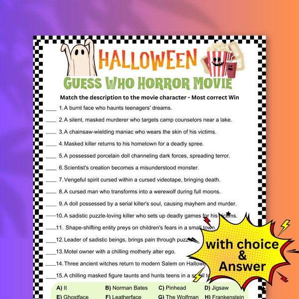 Halloween Trivia - Etsy